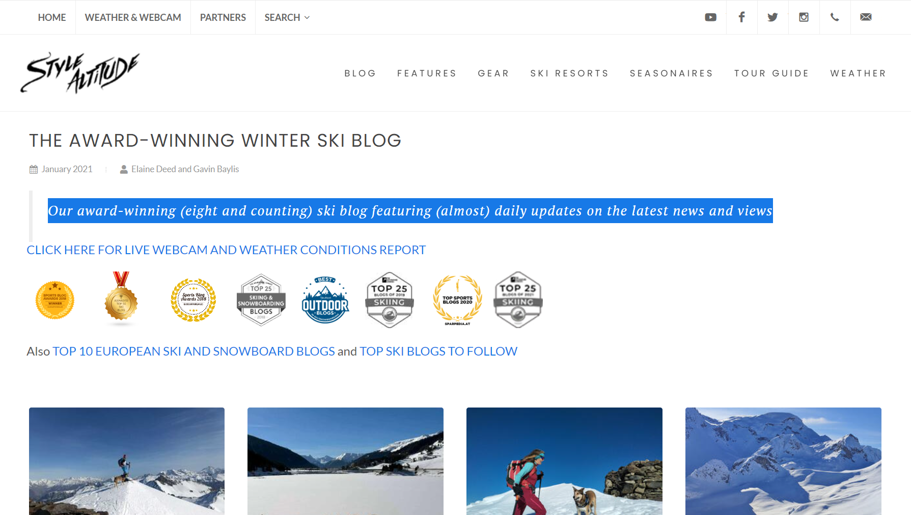 Top 25 Ski Blogs – Ski-Lifts